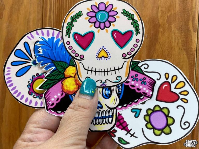 FREE PRINTABLE: Sugar Skull Paper Banner - Crafty Chica