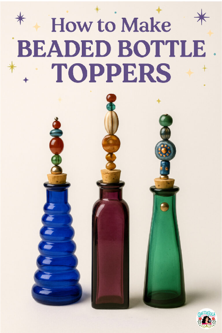12 Ideas for DIY beaded bottle toppers - Crafty Chica