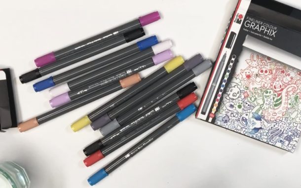 Illustrating with Graphix Aqua Pens - Crafty Chica
