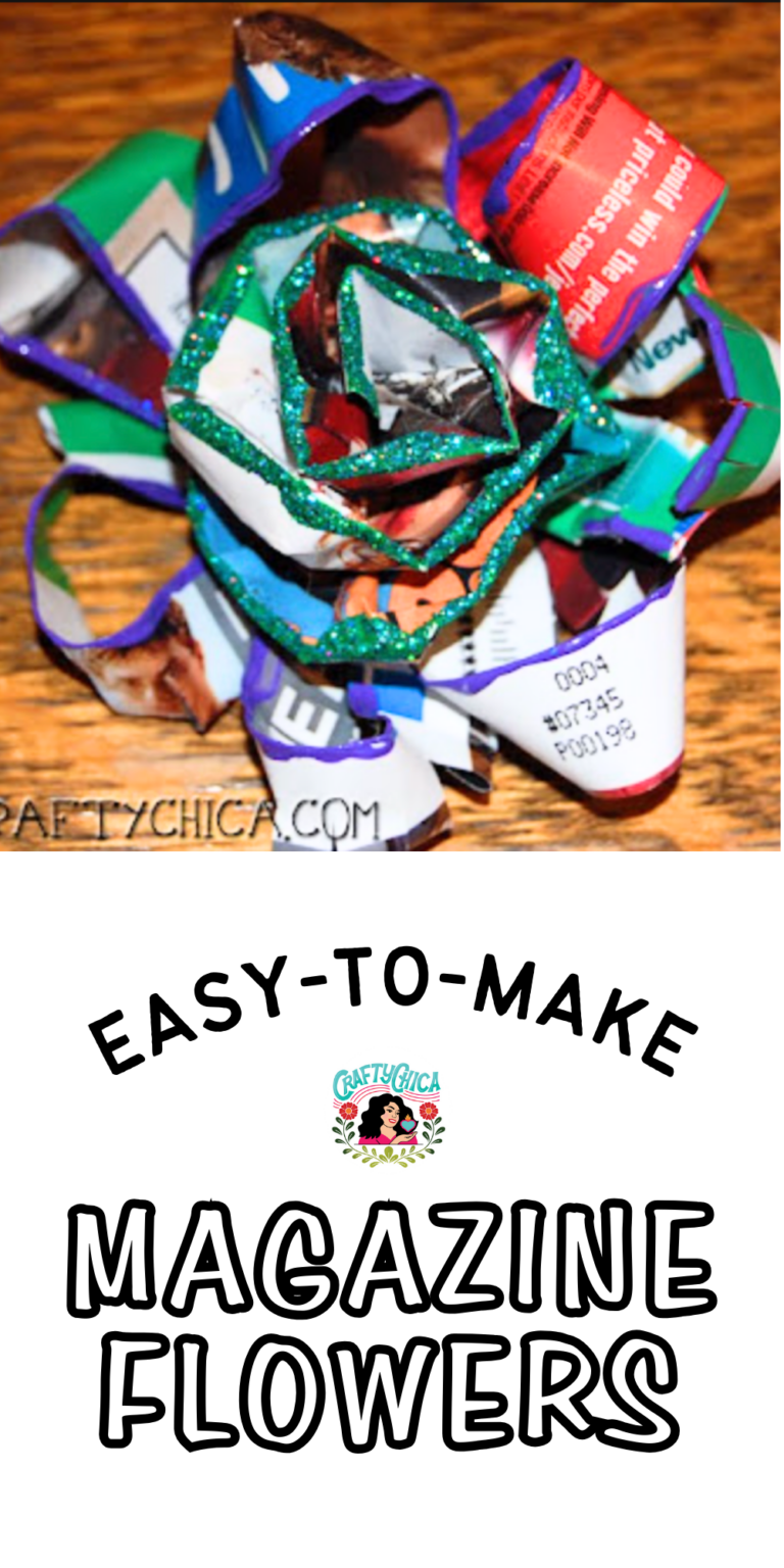 Crafting beauty: How to make magazine flowers - Crafty Chica