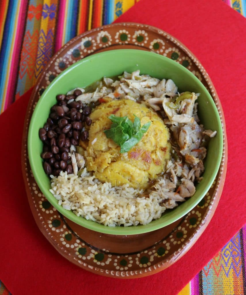 How to make Mofongo de Pollo (Chicken Mofongo) - Crafty Chica