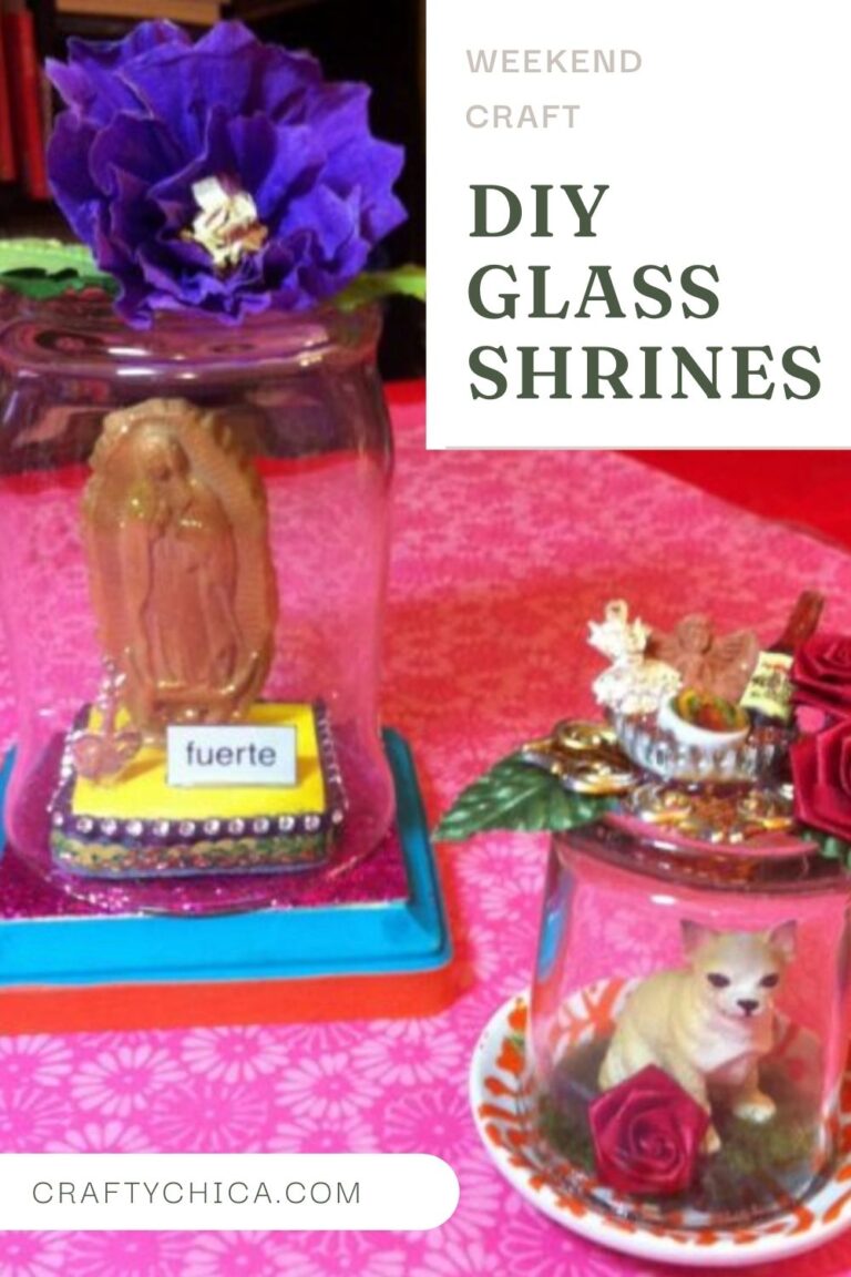 DIY Glass jar shrines - Crafty Chica