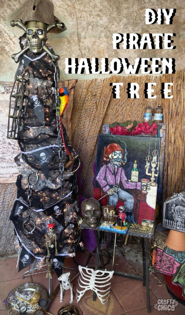 Make a Pirate Halloween Tree - Crafty Chica