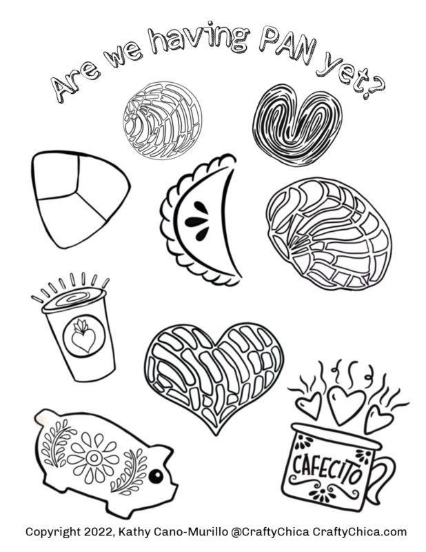 Free Printable pan dulce word search & coloring packet - Crafty Chica