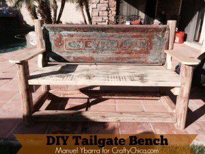 DIY Tailgate Bench - Crafty Chica