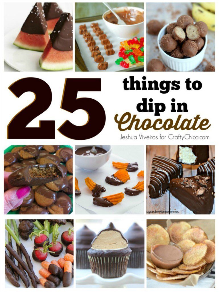25 Things to Dip in Chocolate - The Crafty Chica
