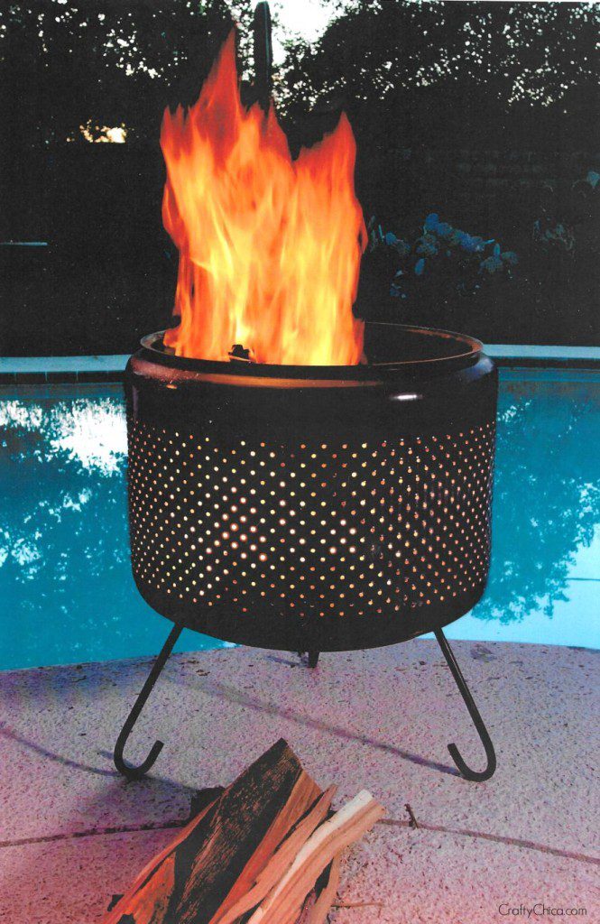 HOW TO: Washing machine drum for fire pit - Crafty Chica