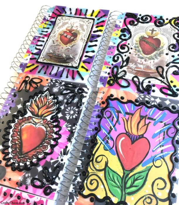 Corazón Love note journals - Crafty Chica