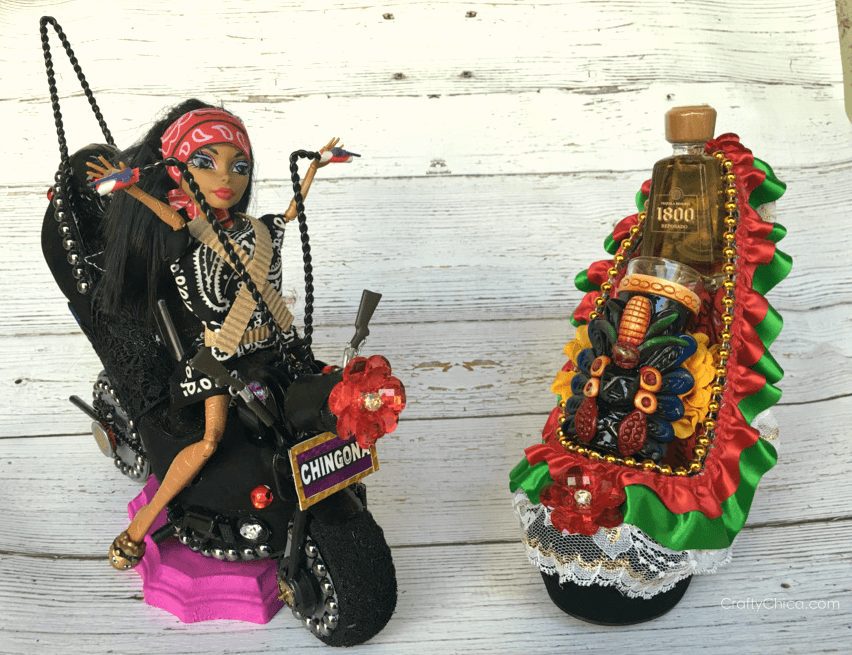 DIY Stiletto shoe shrine: Tequila shot holder - Crafty Chica