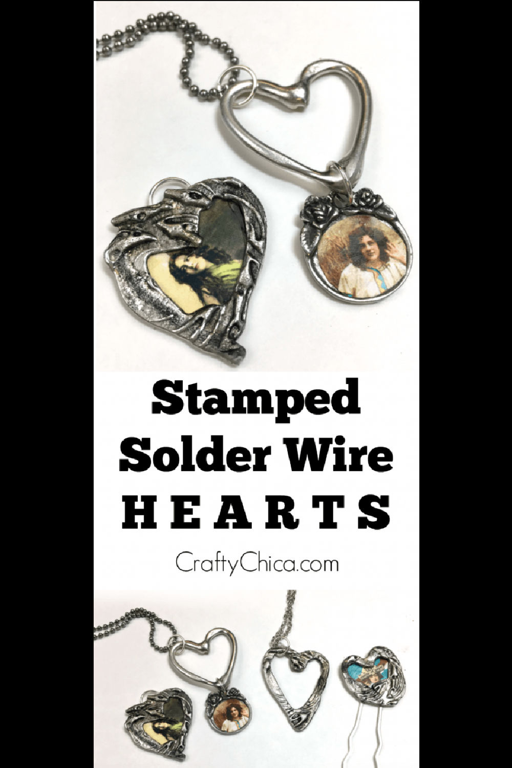 Torched solder wire charms - Crafty Chica