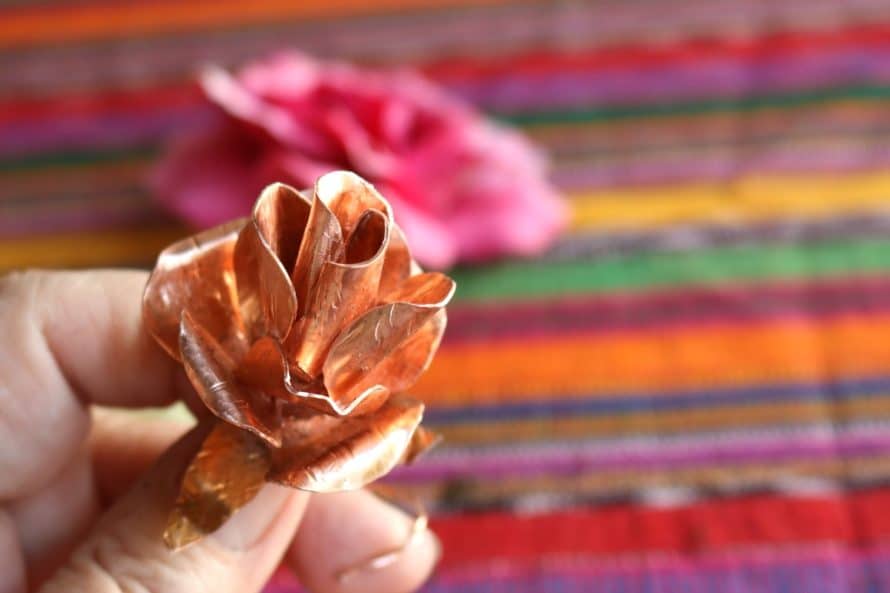 How to make copper roses - Crafty Chica