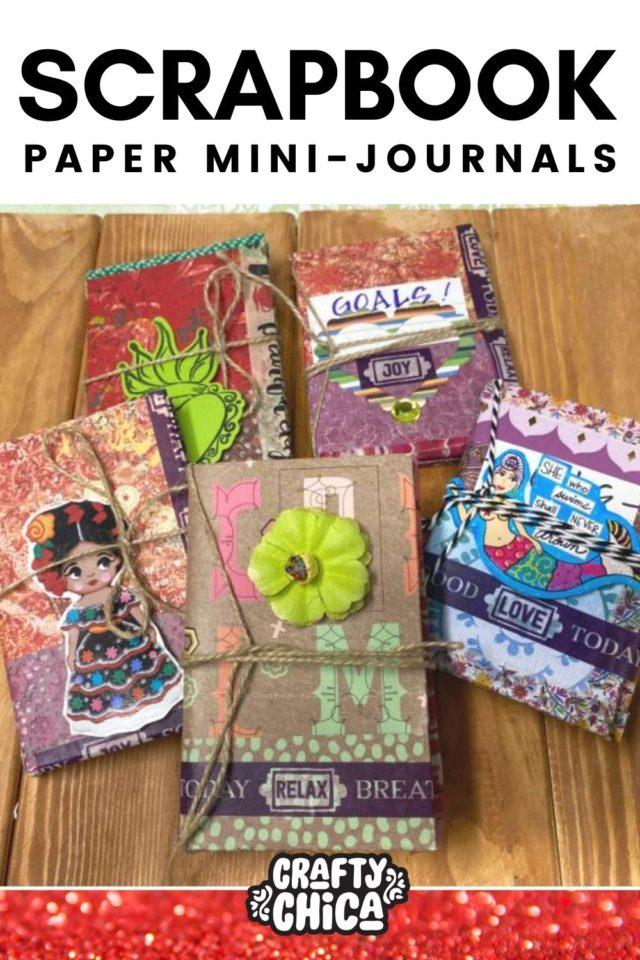 Scrapbook Paper Journals - with Pockets! - Crafty Chica
