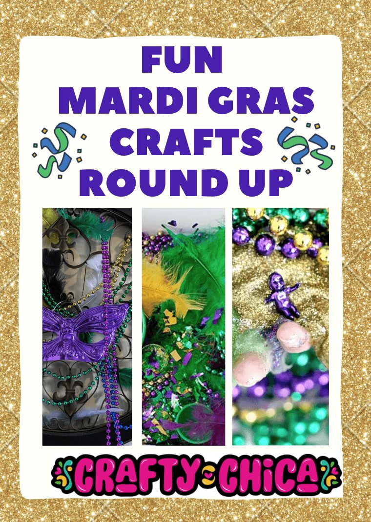 Fun Mardi Gras Crafts Round Up - Crafty Chica