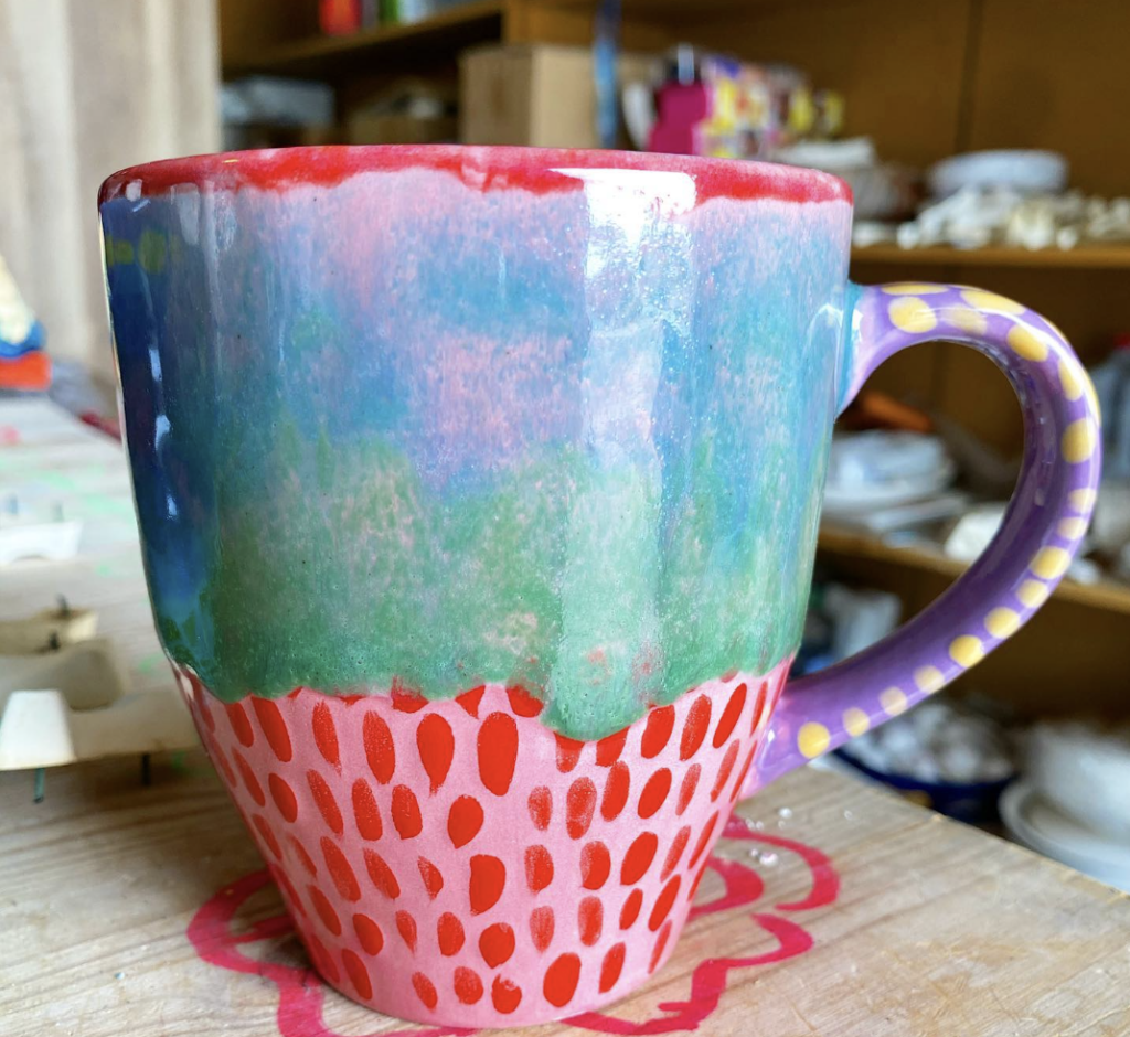 Layering ceramic glazes: Mayco Elements in action! - Crafty Chica