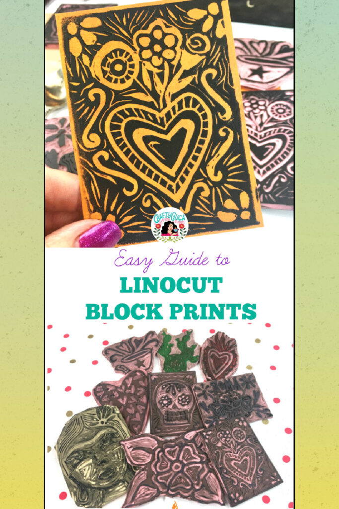 DIY printmaking & carving your own stamps - Crafty Chica
