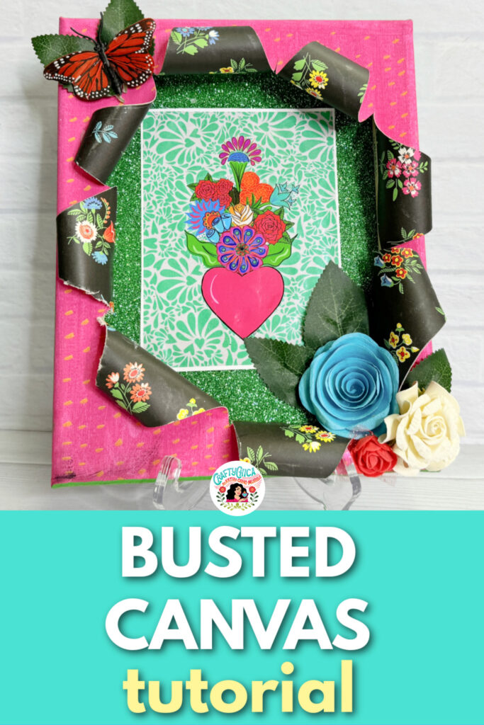 Easy busted canvas tutorial - Crafty Chica