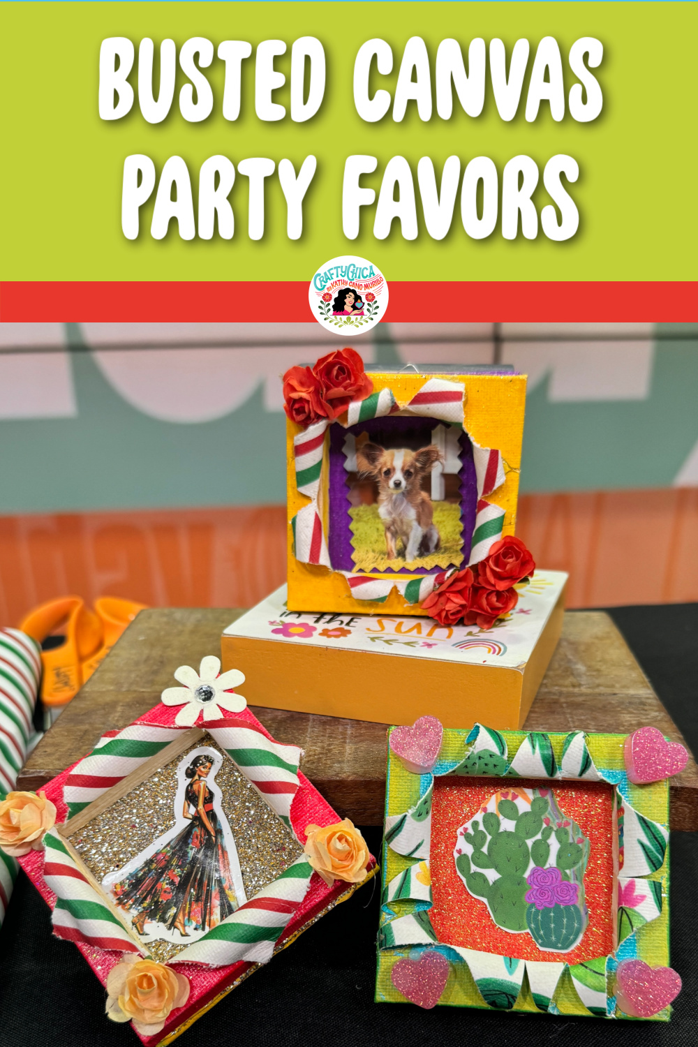 Easy busted canvas tutorial - Crafty Chica