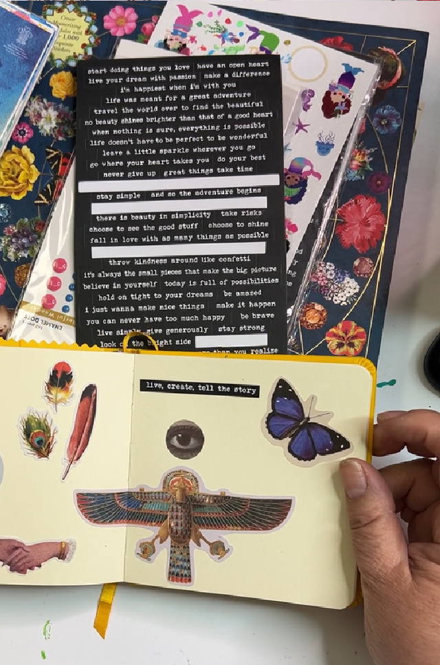 Sticker Journaling - A relaxing sticker craft idea - Crafty Chica