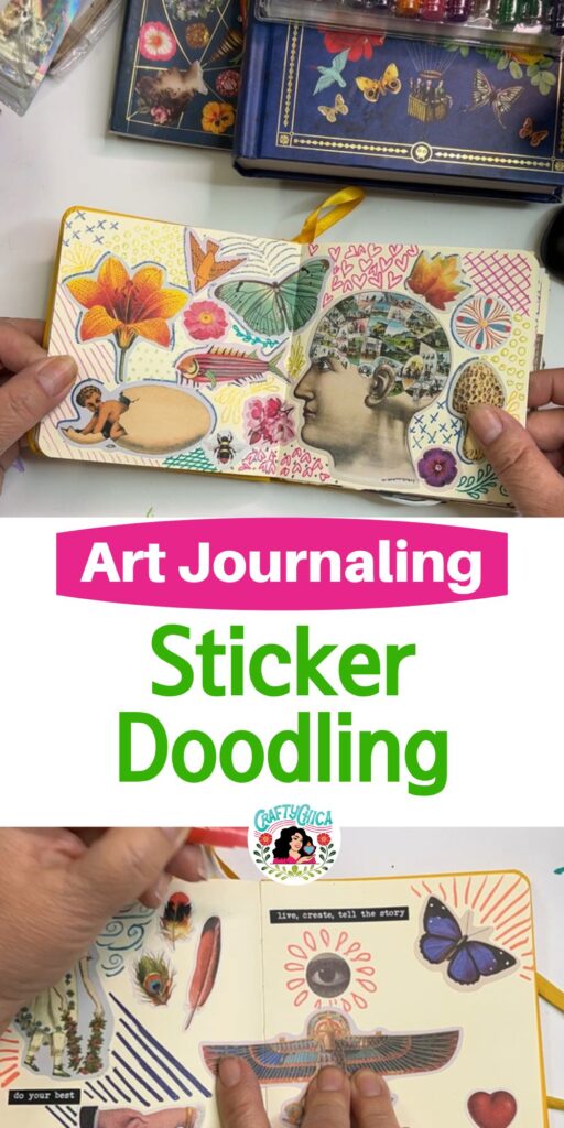 Sticker Journaling - A relaxing sticker craft idea - Crafty Chica