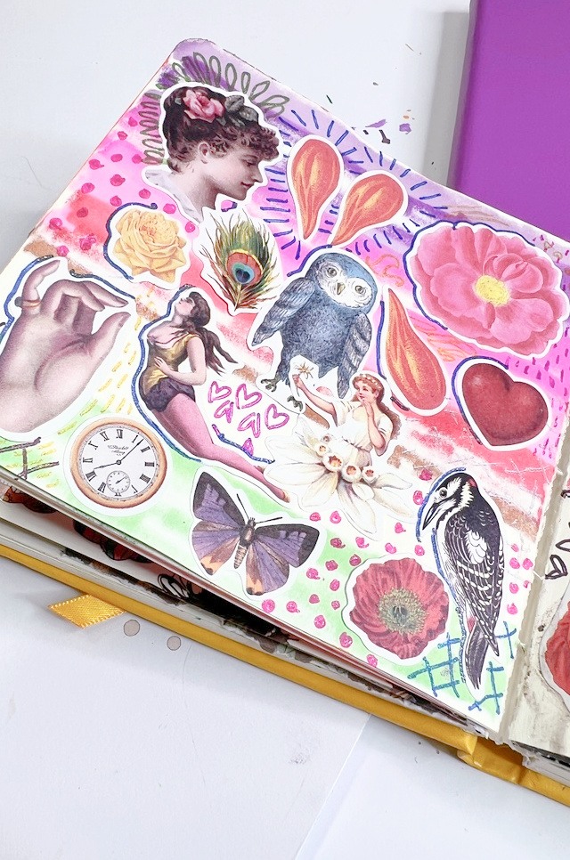 Sticker Journaling - A relaxing sticker craft idea - Crafty Chica