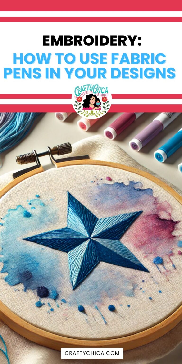 Fabric pen embroidery: 5 ways to add depth to your stitches - Crafty Chica