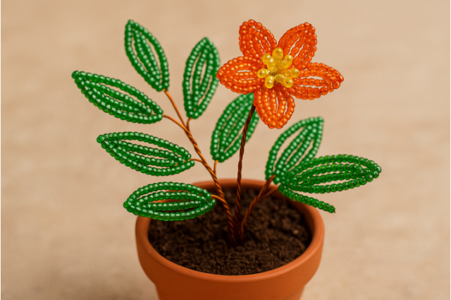10 beautiful beaded plant tutorials you’ll love to make - Crafty Chica