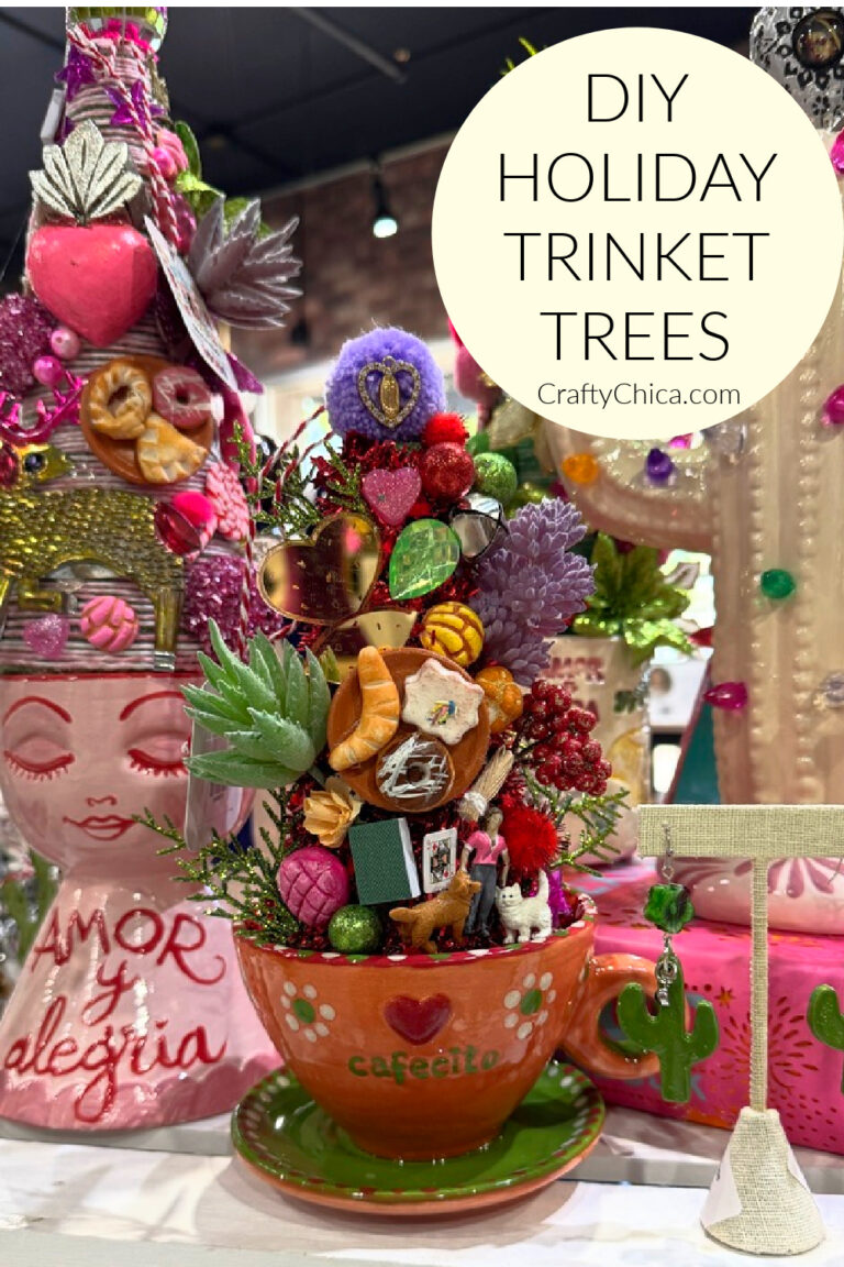 How to make holiday trinket trees - Crafty Chica