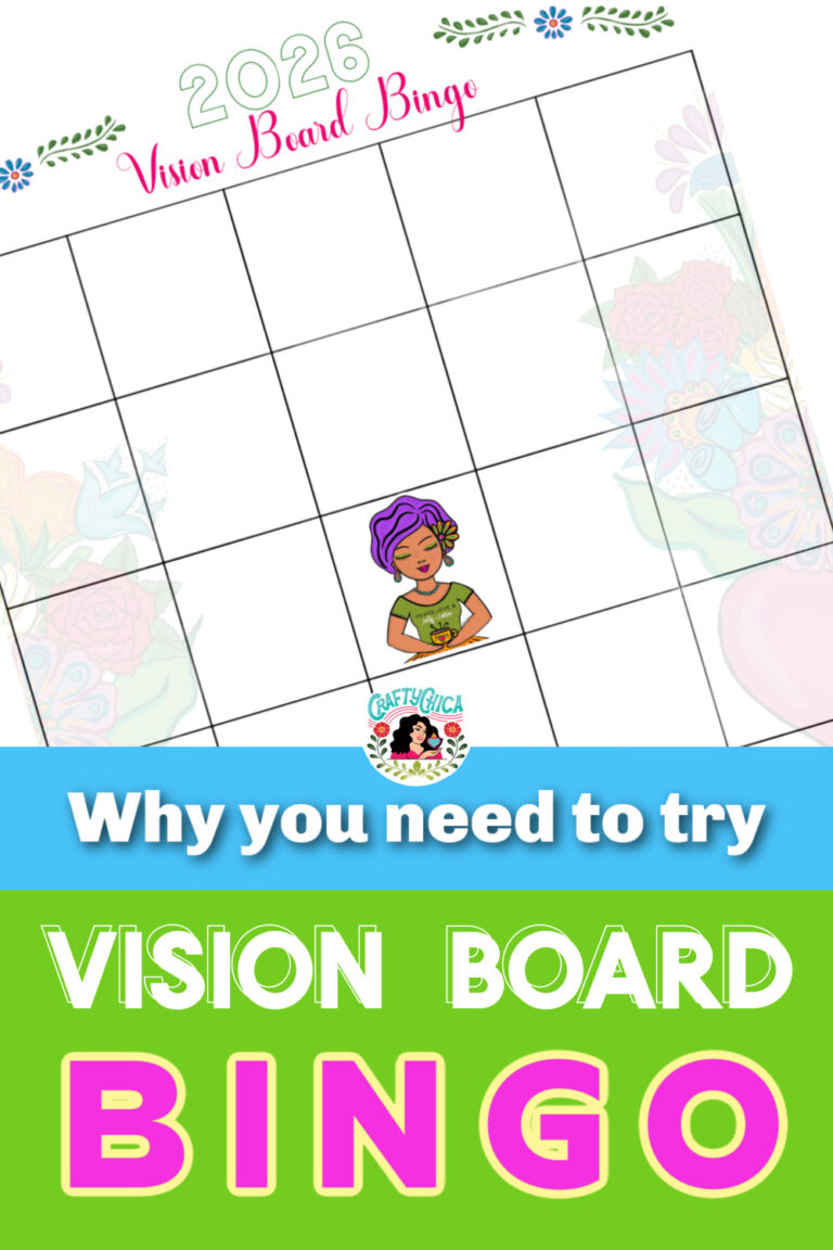 How to play Vision Board Bingo - Crafty Chica
